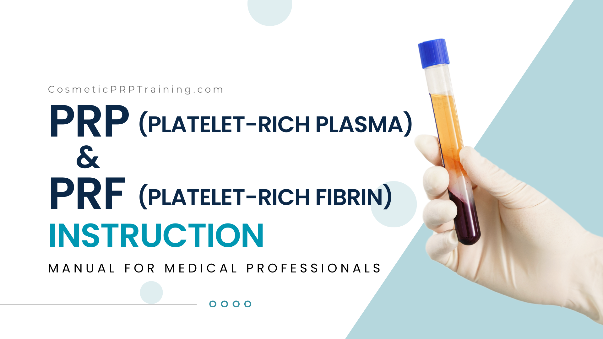 Platelet-Rich Plasma (PRP) Instruction Manual for Medical Professionals | Cosmetic PRP Training